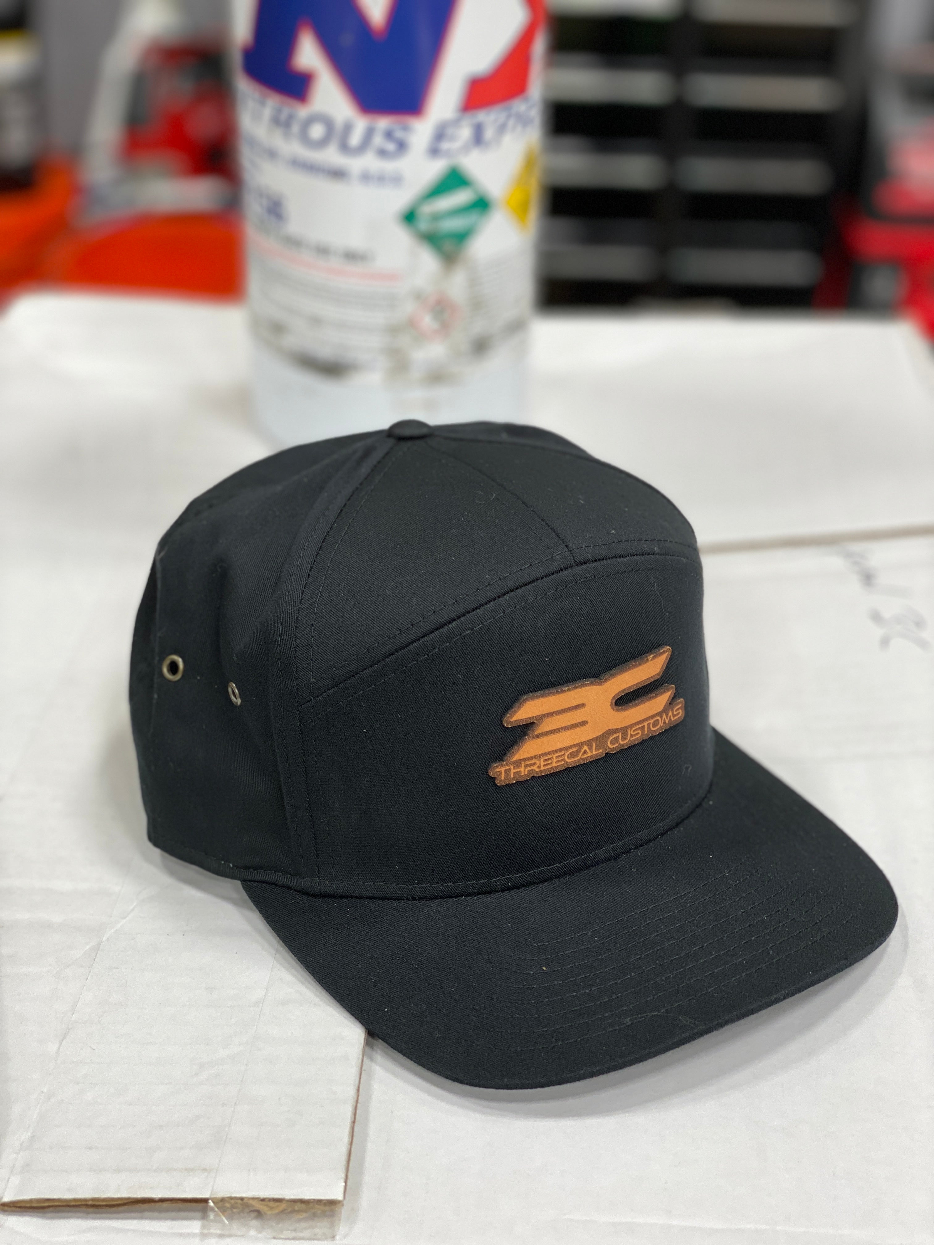 Leather Patch Snapback – ThreeCal Customs